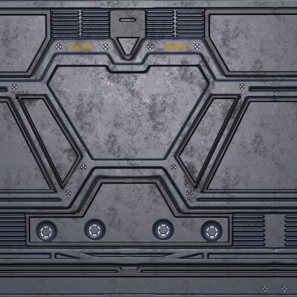 ArtStation - seamless_sci fi_panel_texture_Colour