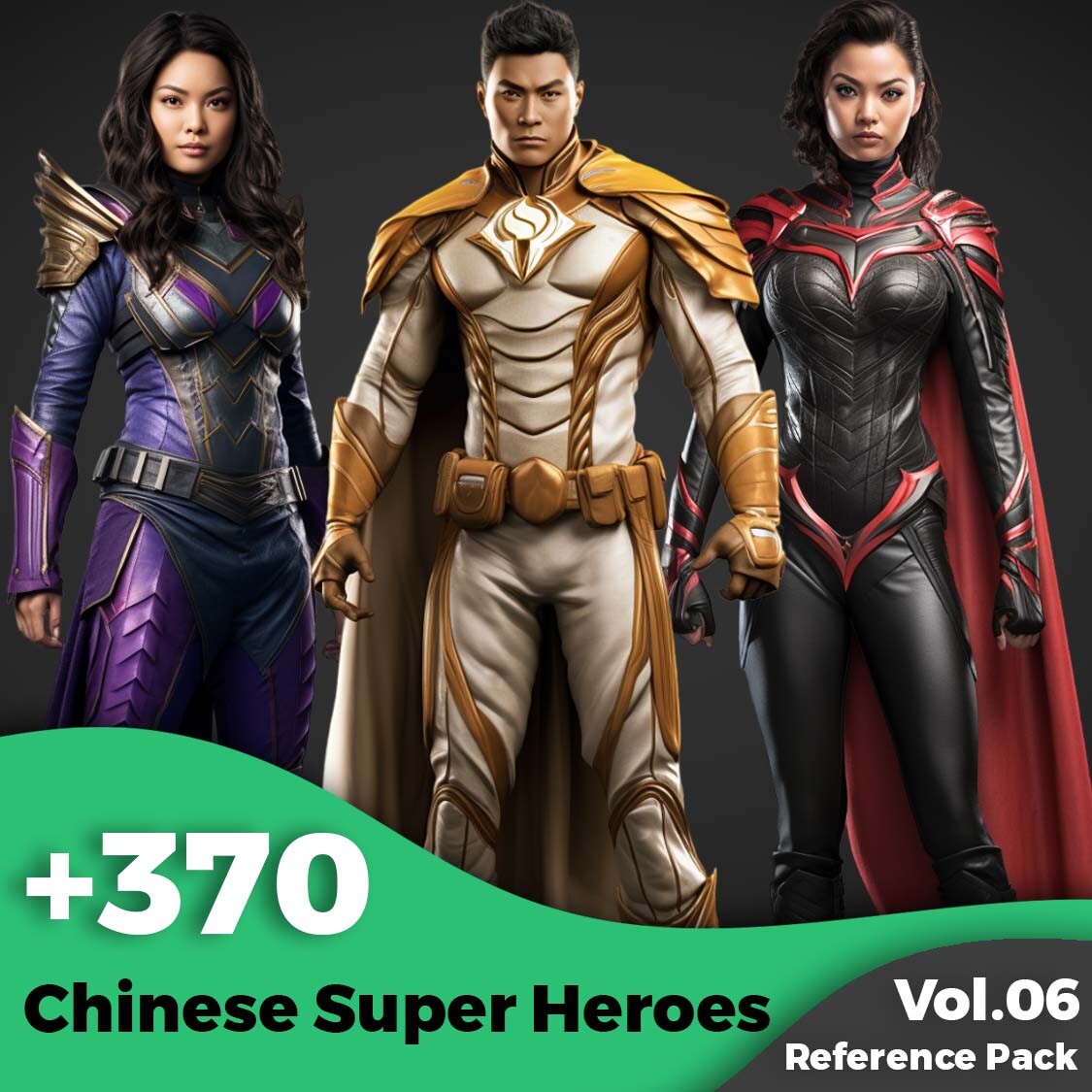 Concept Art - +370 Chinese Super Heroes Character Concept(4k)