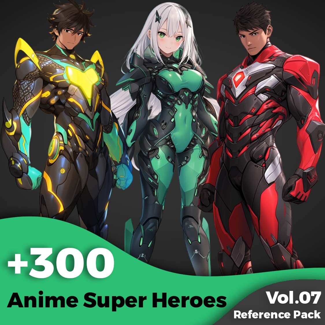 Concept Art - +300 Anime Super Heroes Concept(4k)