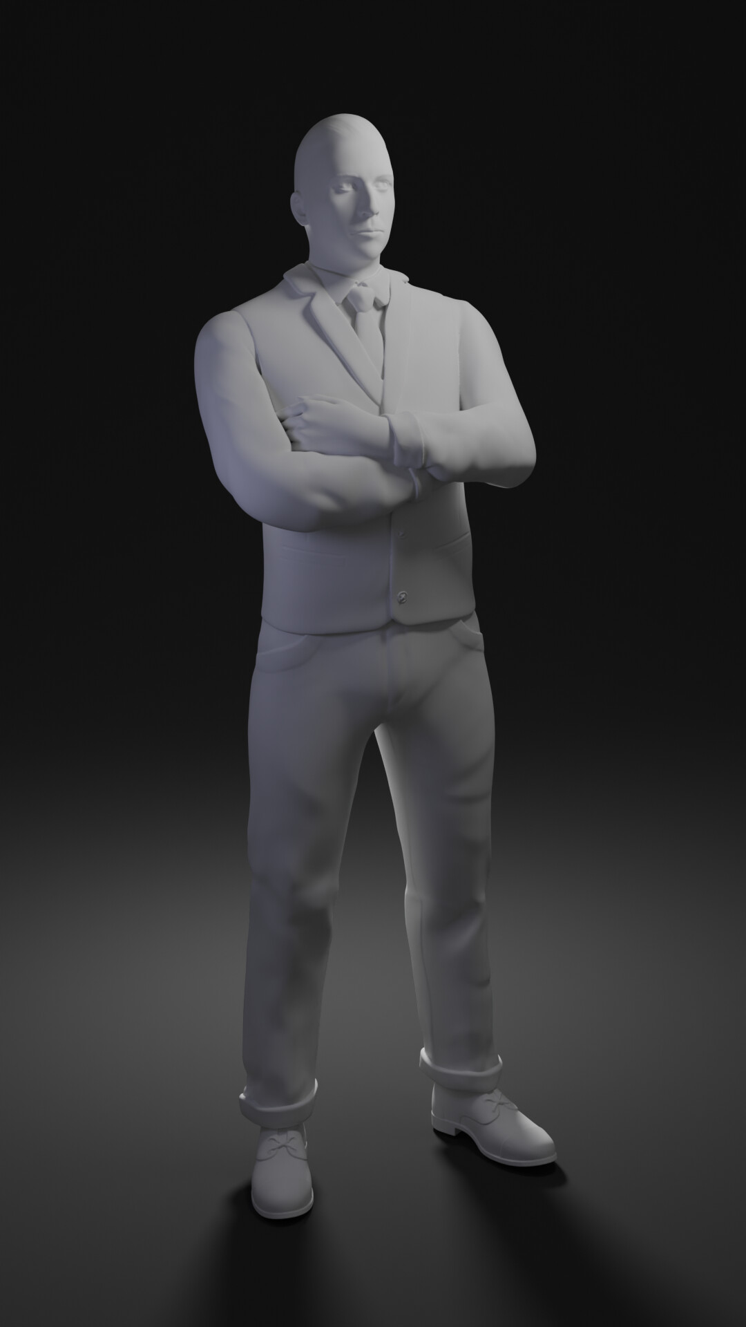 ArtStation - The first attempt to make a model of a person from a photo.