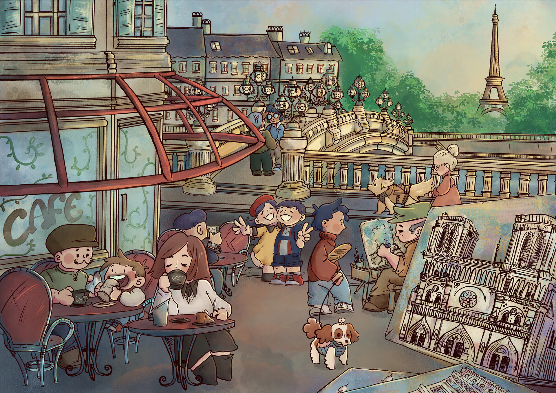 ArtStation - Paris illustration