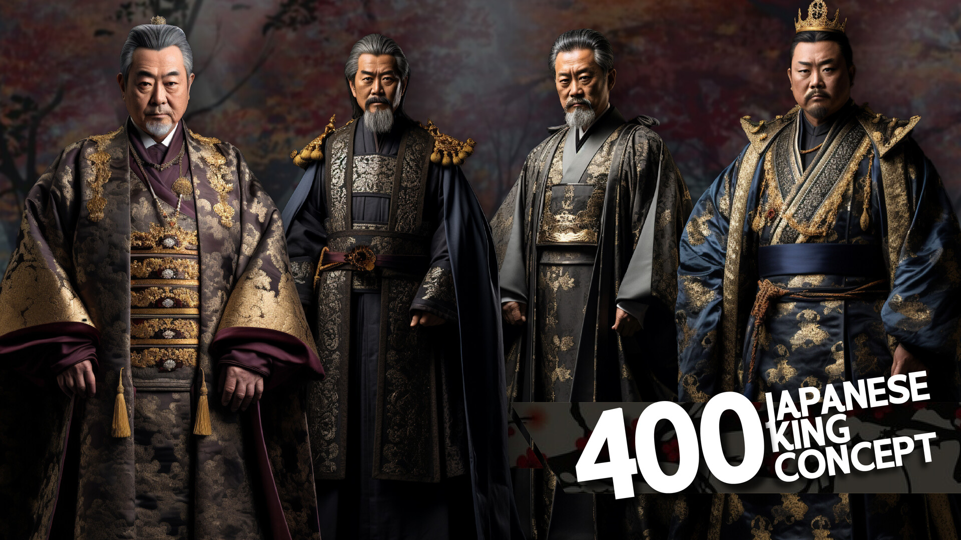 3D Mah Studio - 400 Japanese King Concept _ VOL 1 _ Character Reference