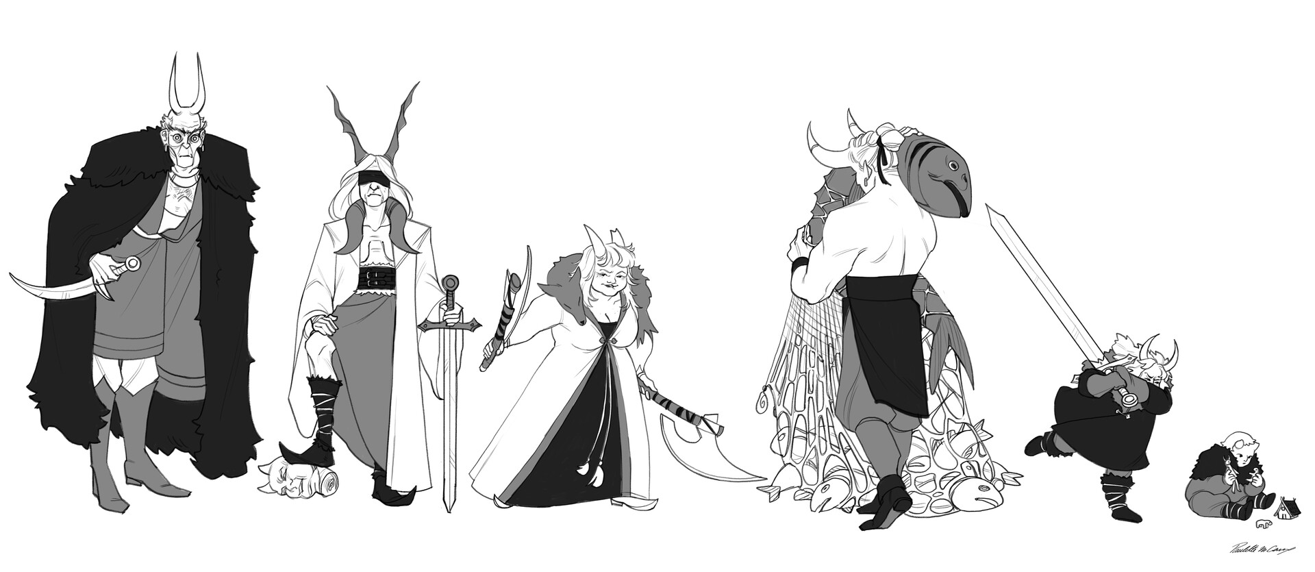 ArtStation - Viking Family