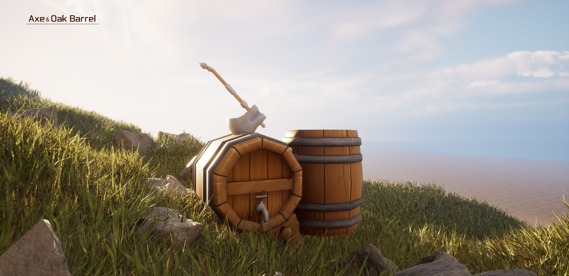 ArtStation - Oak Barrel