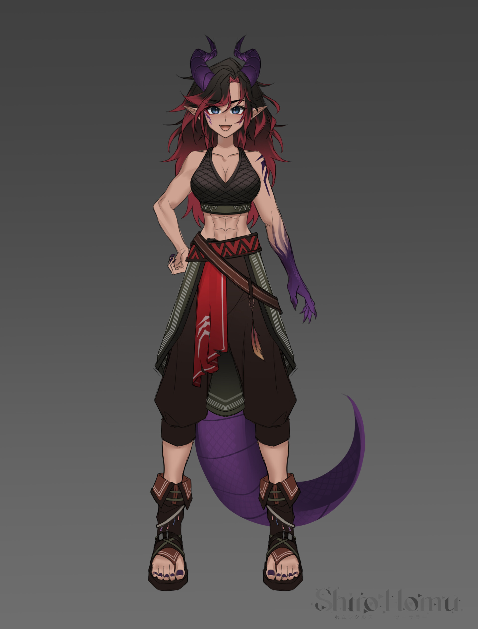 ArtStation - Dragon Girl Design - (Adopted)