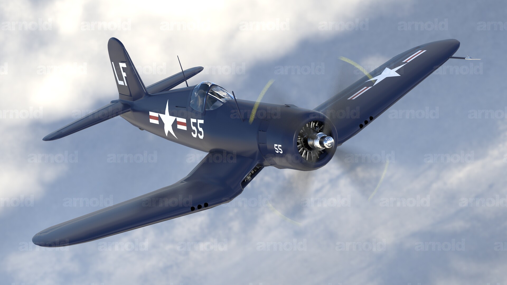 ArtStation - Vought Corsair 3D model