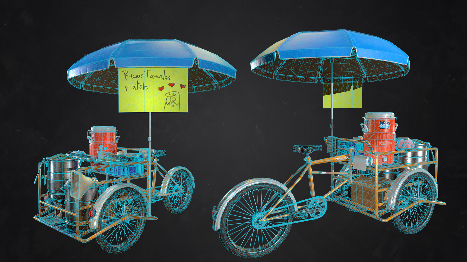 Diego Herrera Sosa - Tamales Bike Game Prop Asset