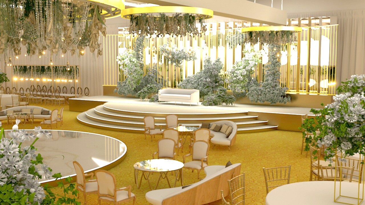 ArtStation - Kosha Wedding Design 3d Visualization