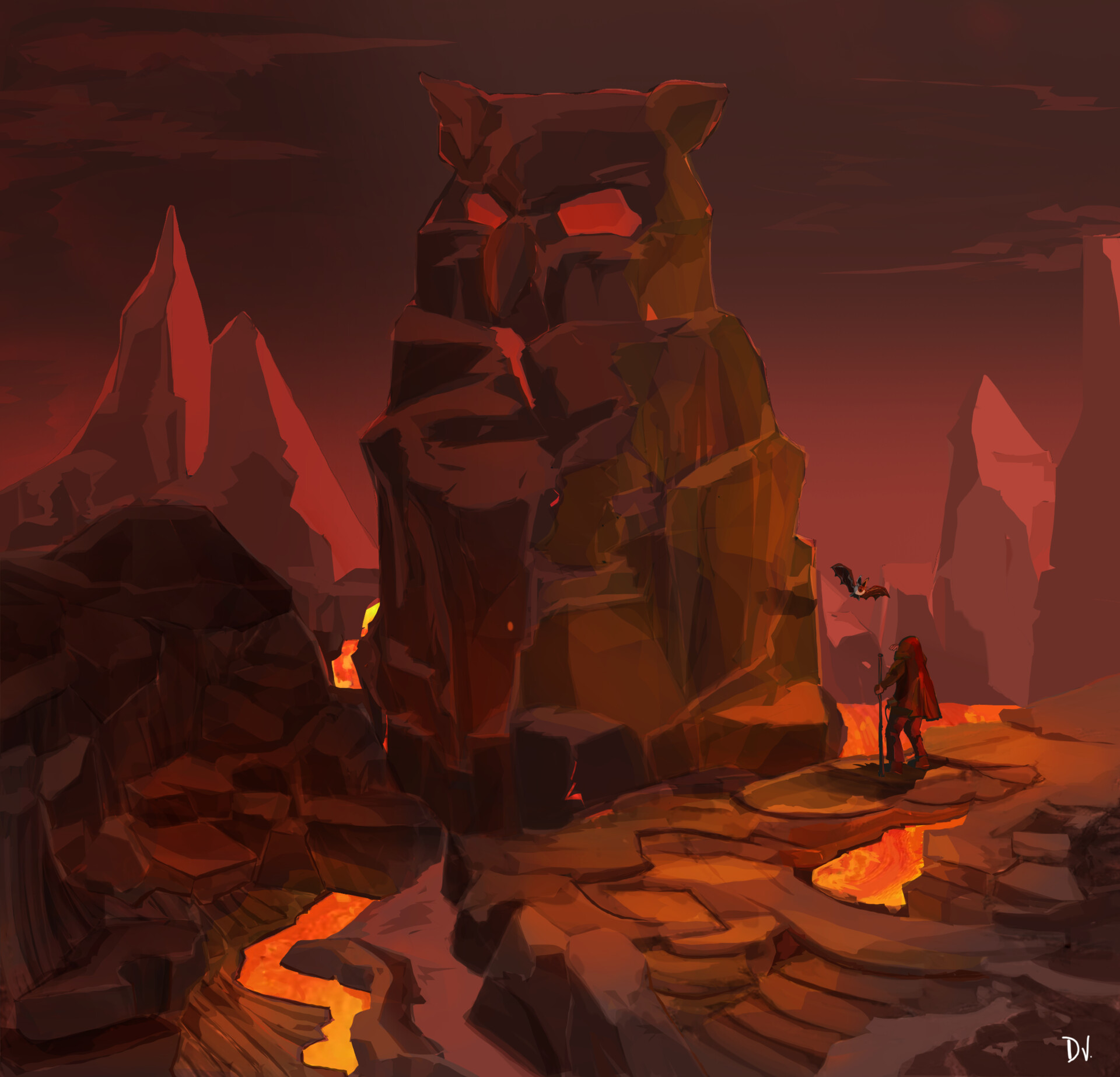 ArtStation - The owl's rock