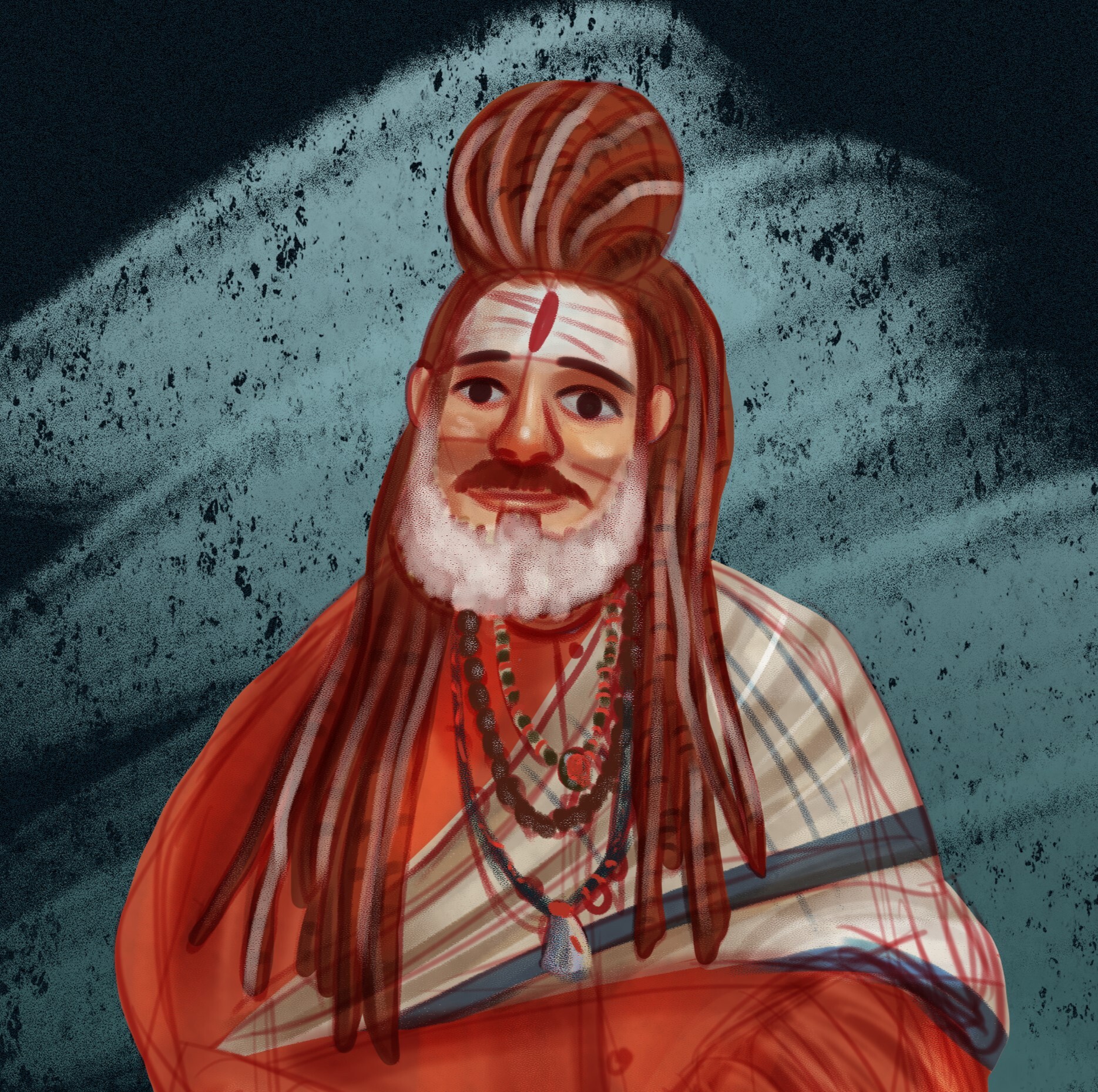 ArtStation - Indian Monk Study