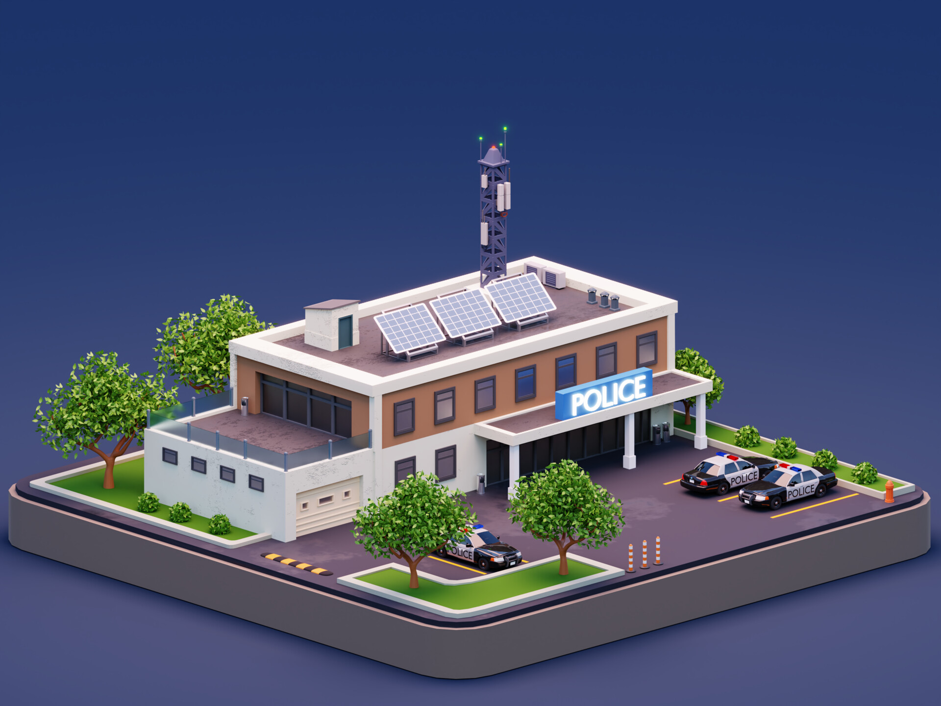 ArtStation - Police station