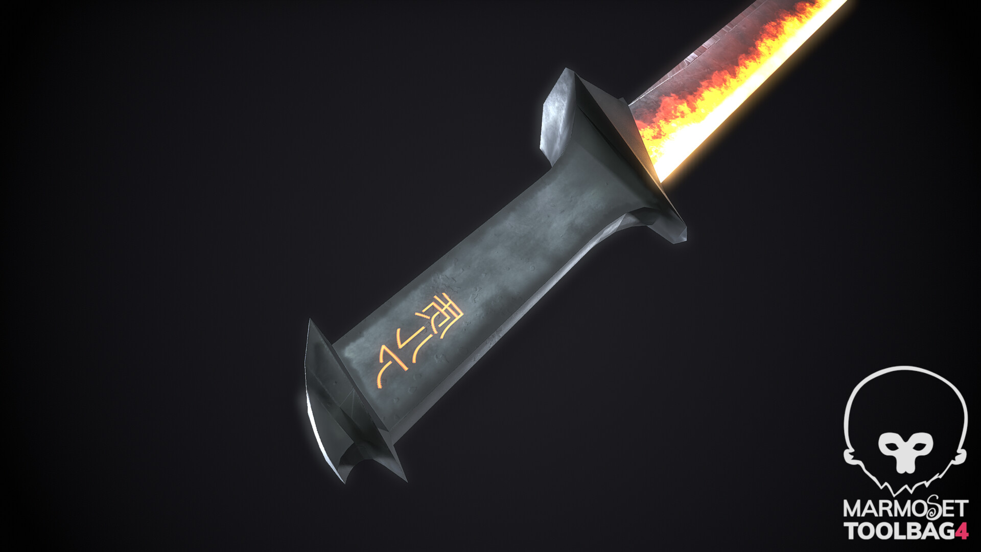 ArtStation - Flame katana