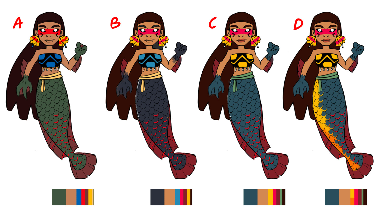 Ricardo Hagen - Clash Royale Fanart: Brazilian Folklore - Iara Character design