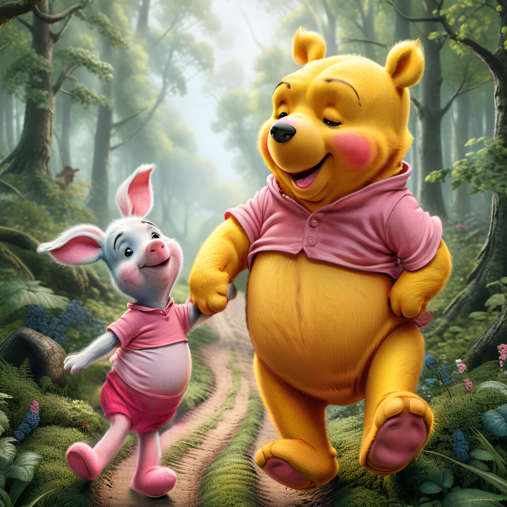 ArtStation - Winnie the Pooh and Piglet