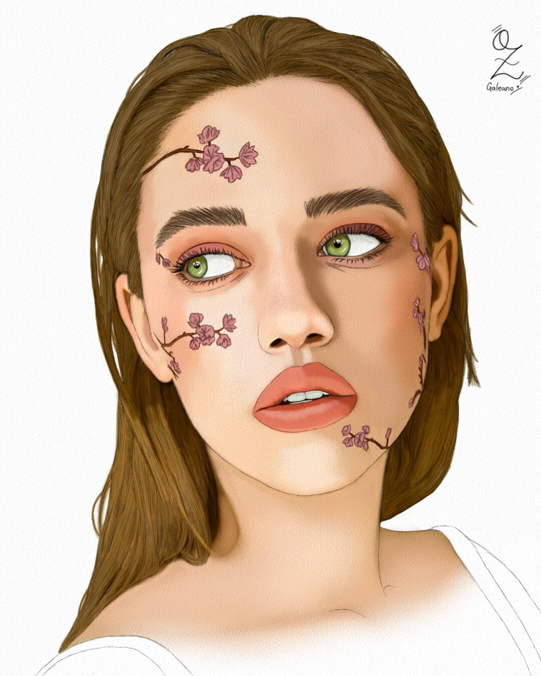 ArtStation - Model Portrait Sketch 2 by Oz Galeano