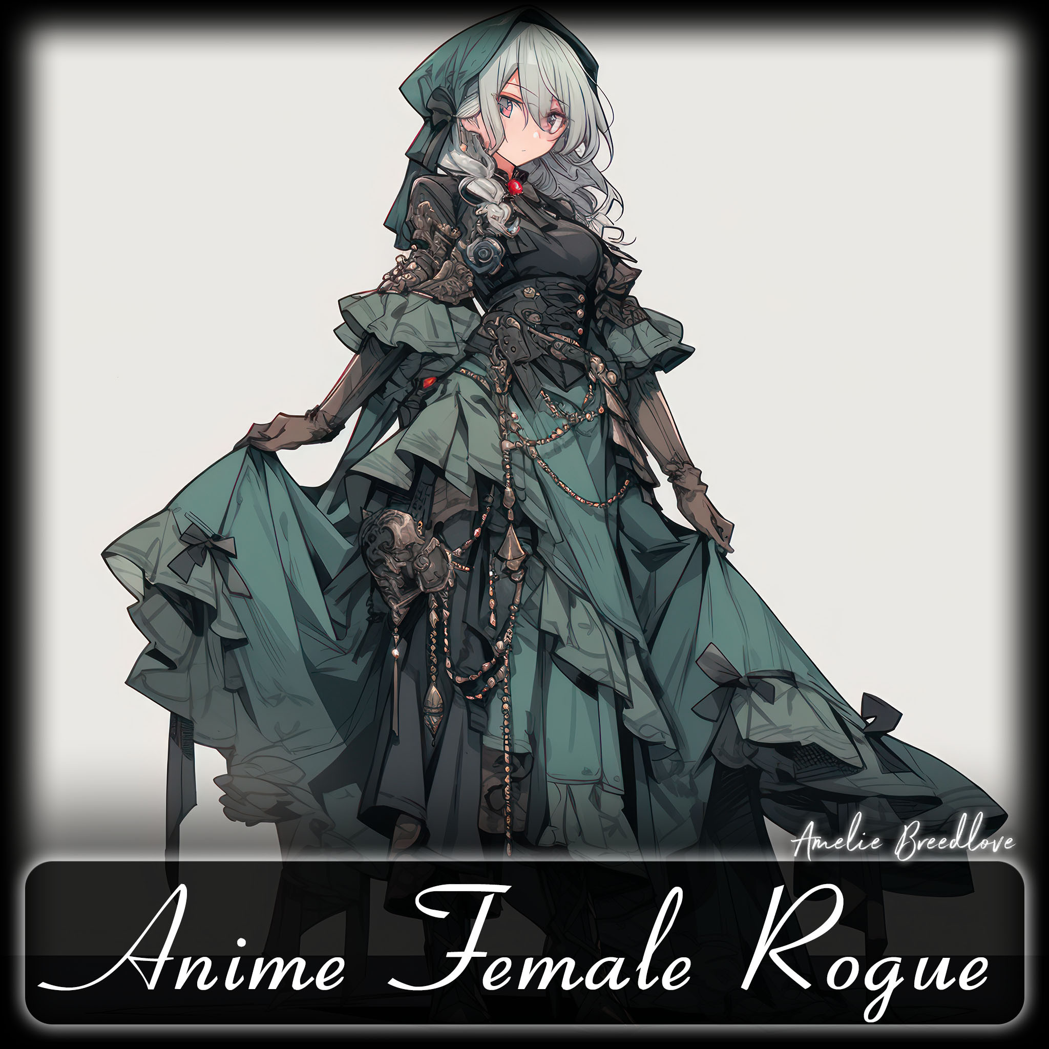 Amelie Anime - 200 Anime Female Rogue (Full Body) Reference Pack | 4K | v.9