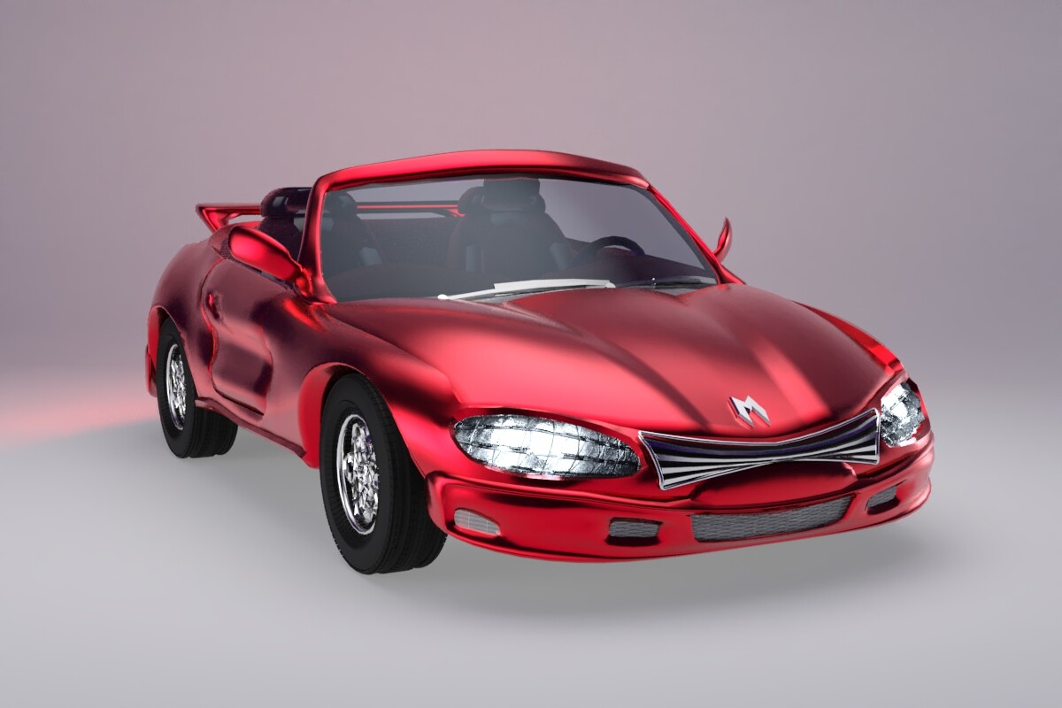 ArtStation - Sports Red Car