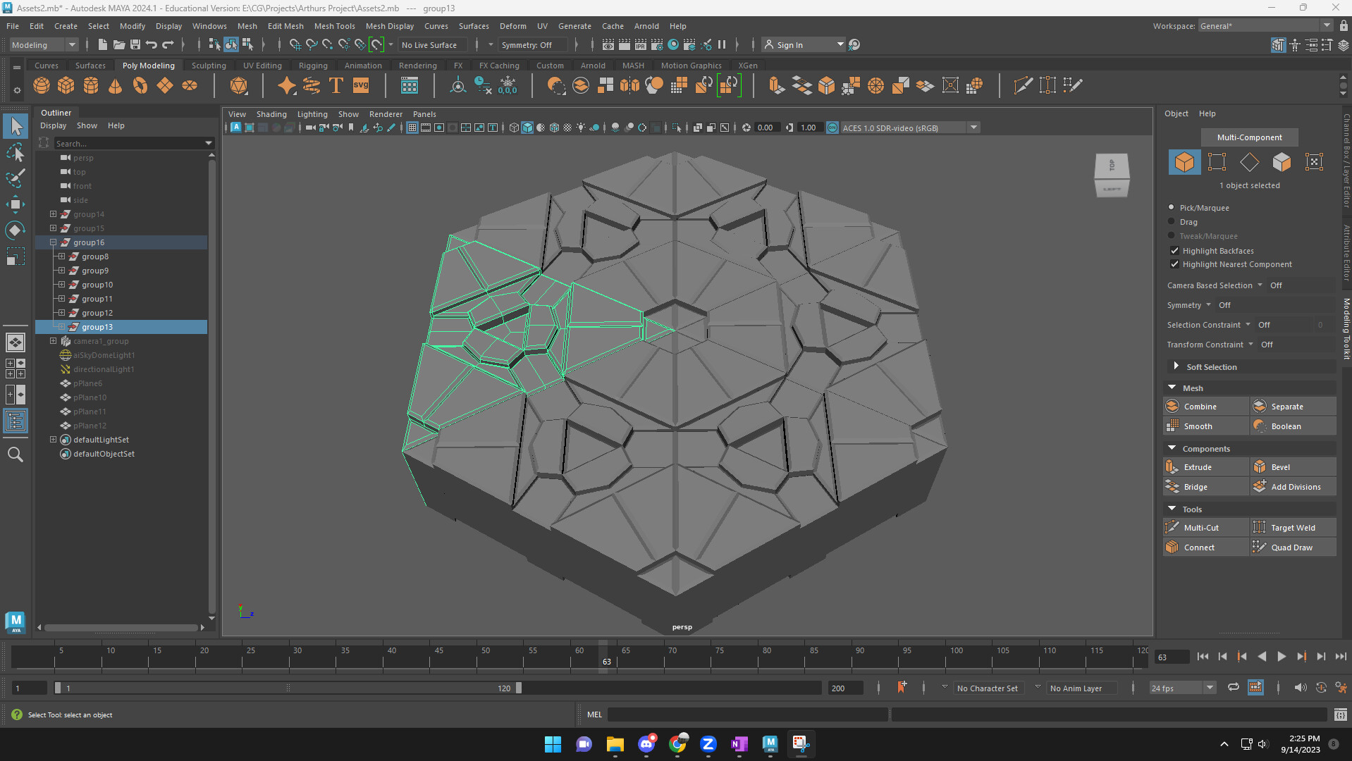 ArtStation - Game Asset: Procedural Hex Block