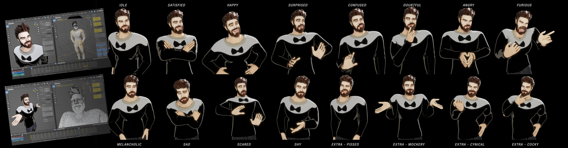 ArtStation - Character Eduardo - 3D Dialogue Expressions