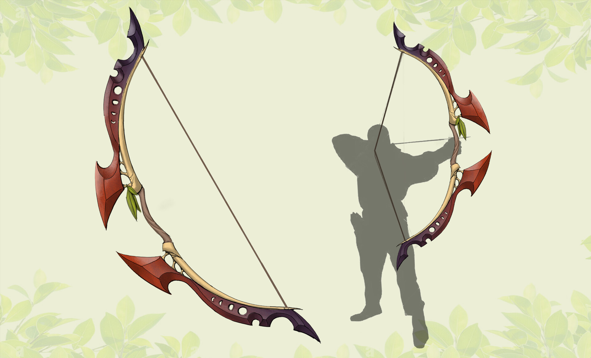 ArtStation - Ceremonial Elven Bow