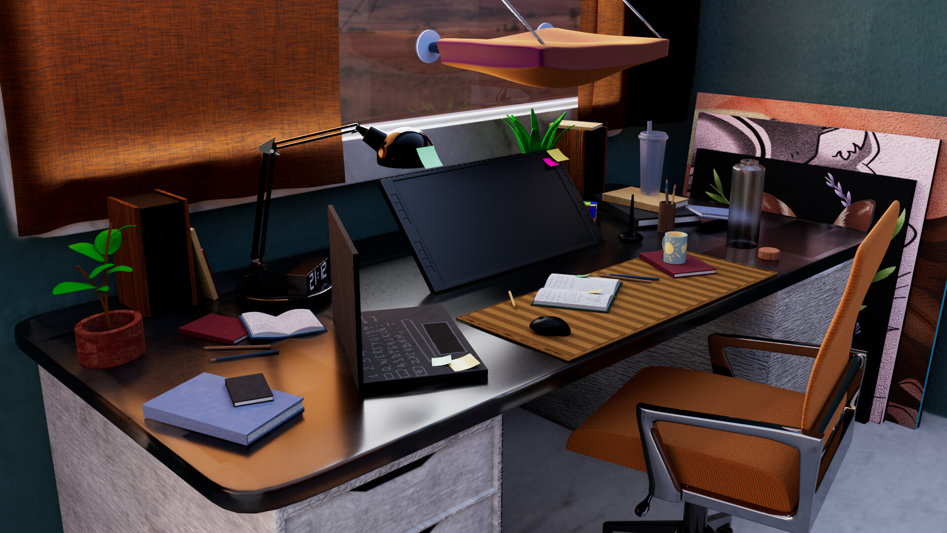 ArtStation - Desk - 3D Model