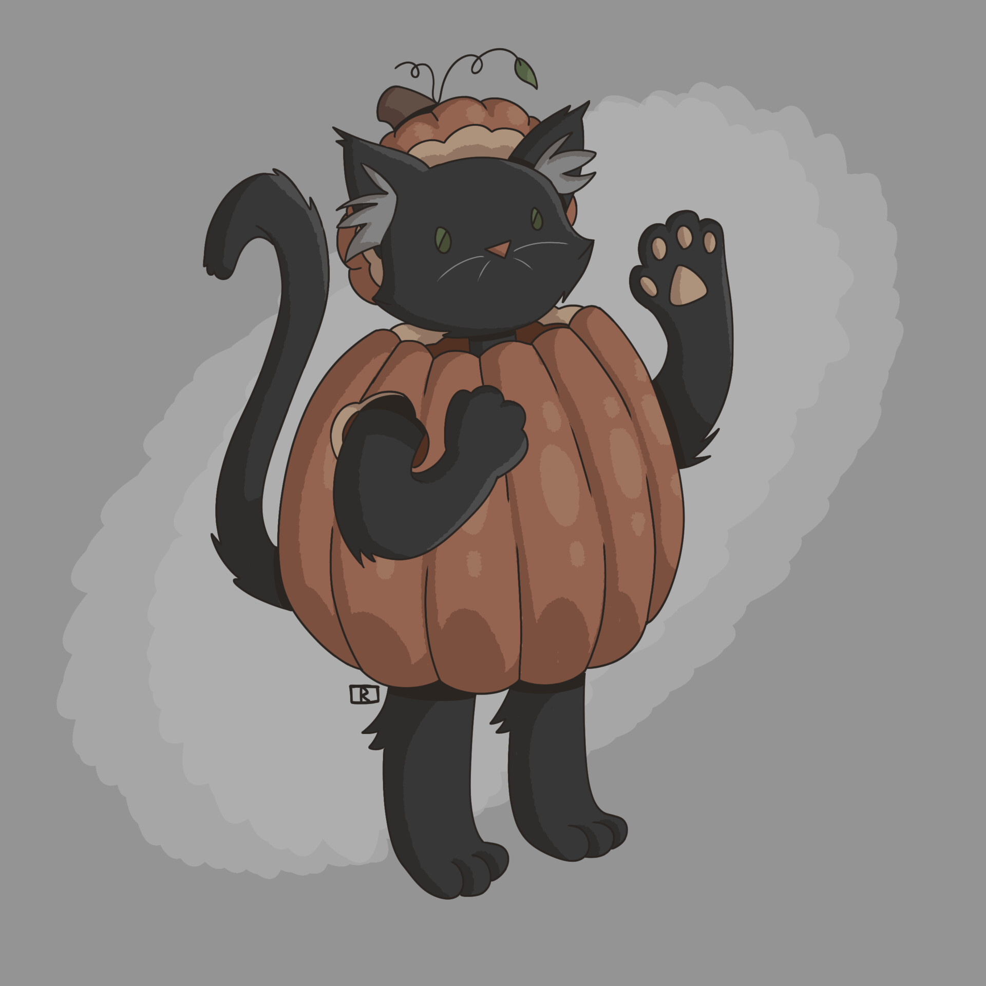 ArtStation - Pumpkin Cat
