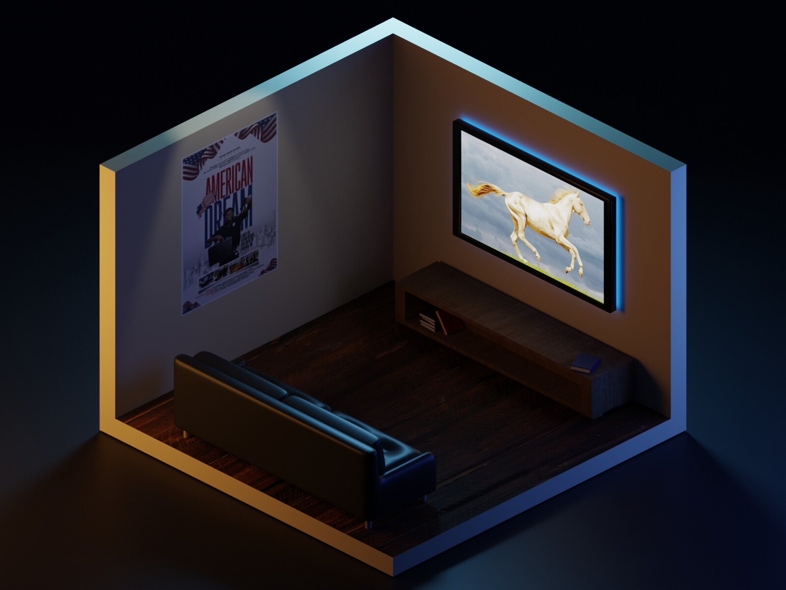ArtStation - Tv Room :)