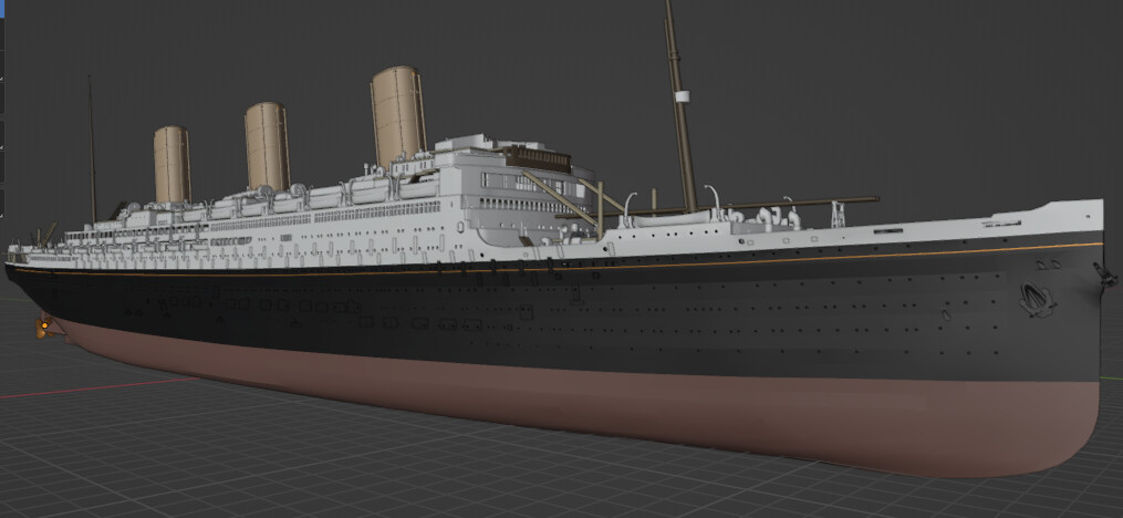 ArtStation - SS Bismarck/RMS Majestic/HMS Caledonia 3D Model