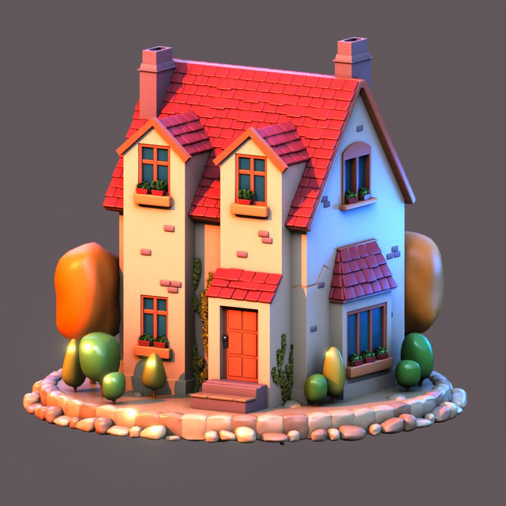 ArtStation - Isometric House