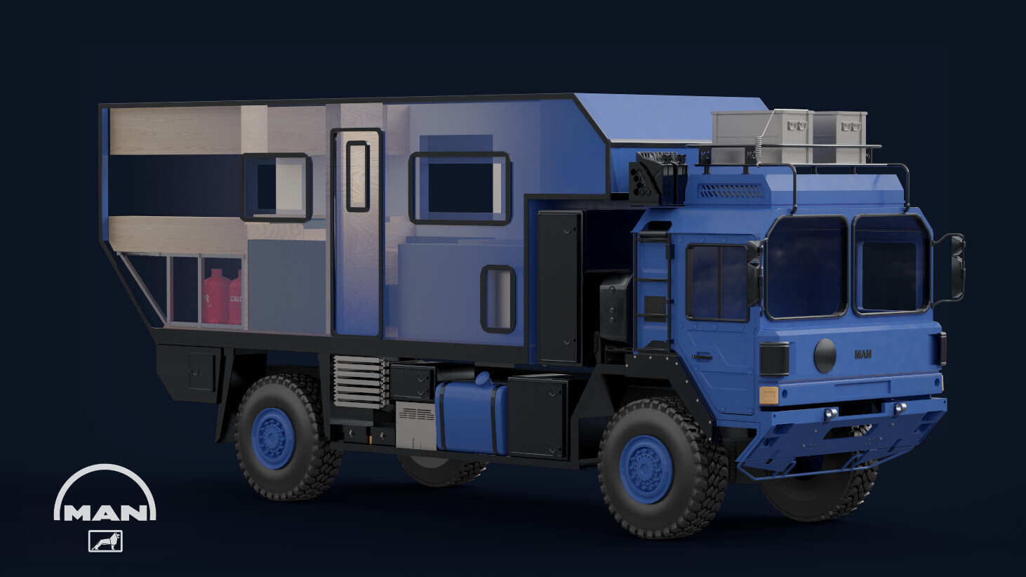 ArtStation - MAN HX60 Overland Truck
