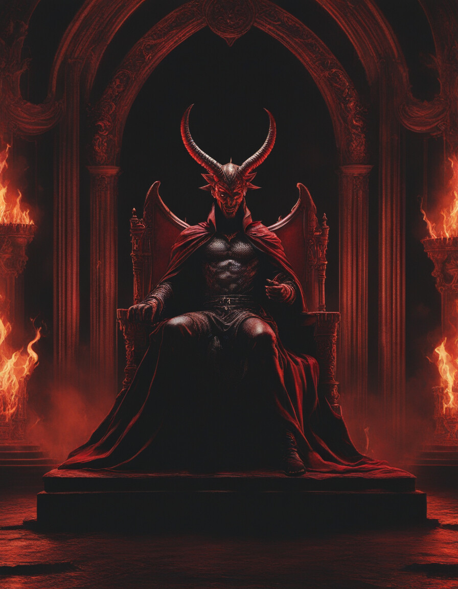 ArtStation - Malevolent Majesty: Satan's Gothic Revelation