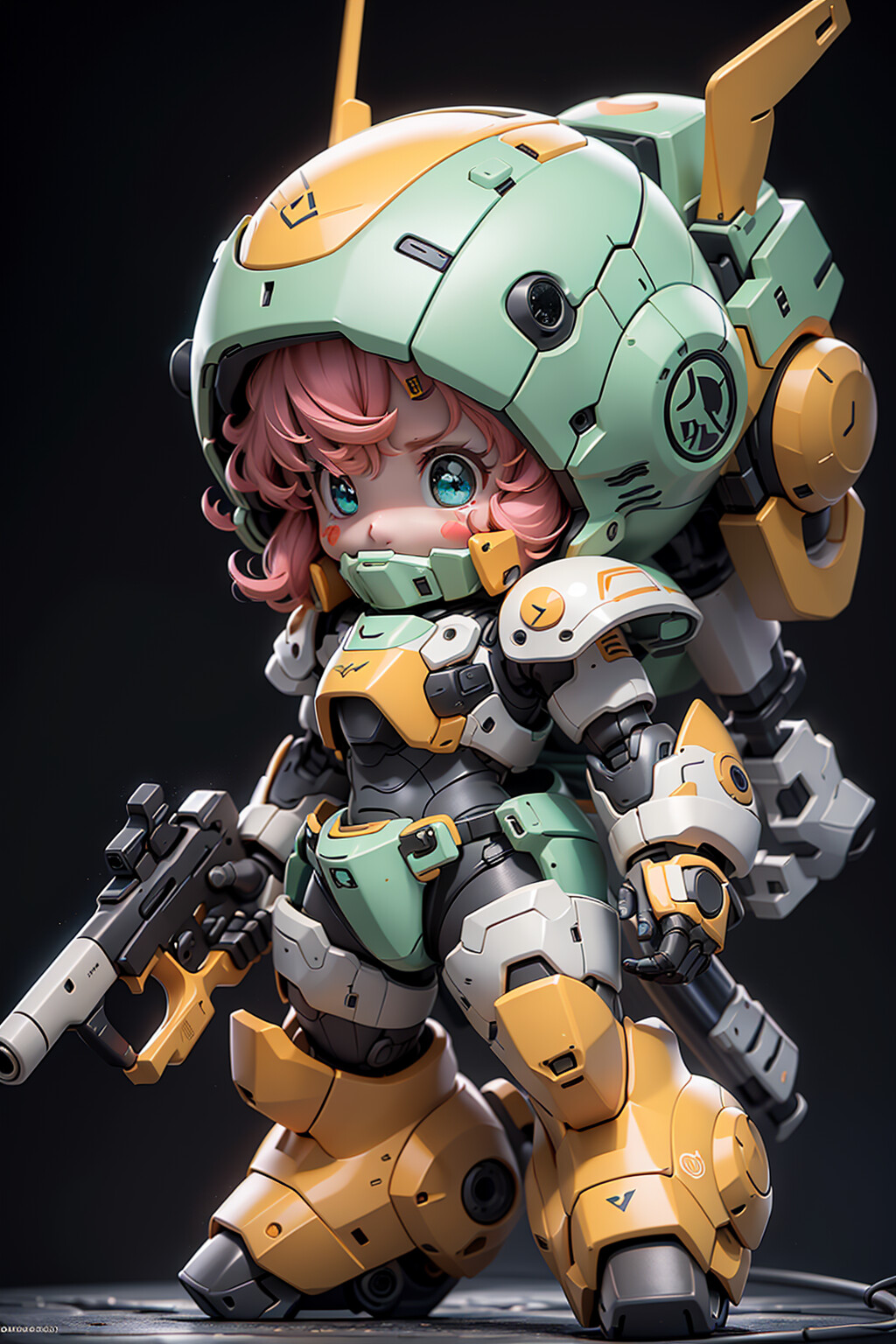 ArtStation - cute mecha girl