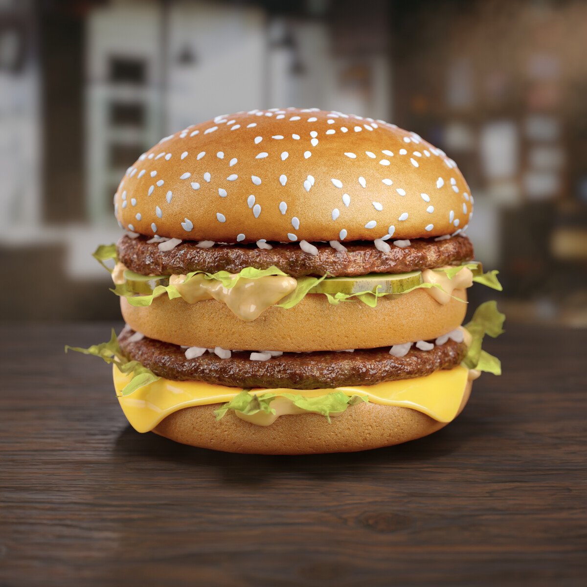ArtStation - Realistic hamburger