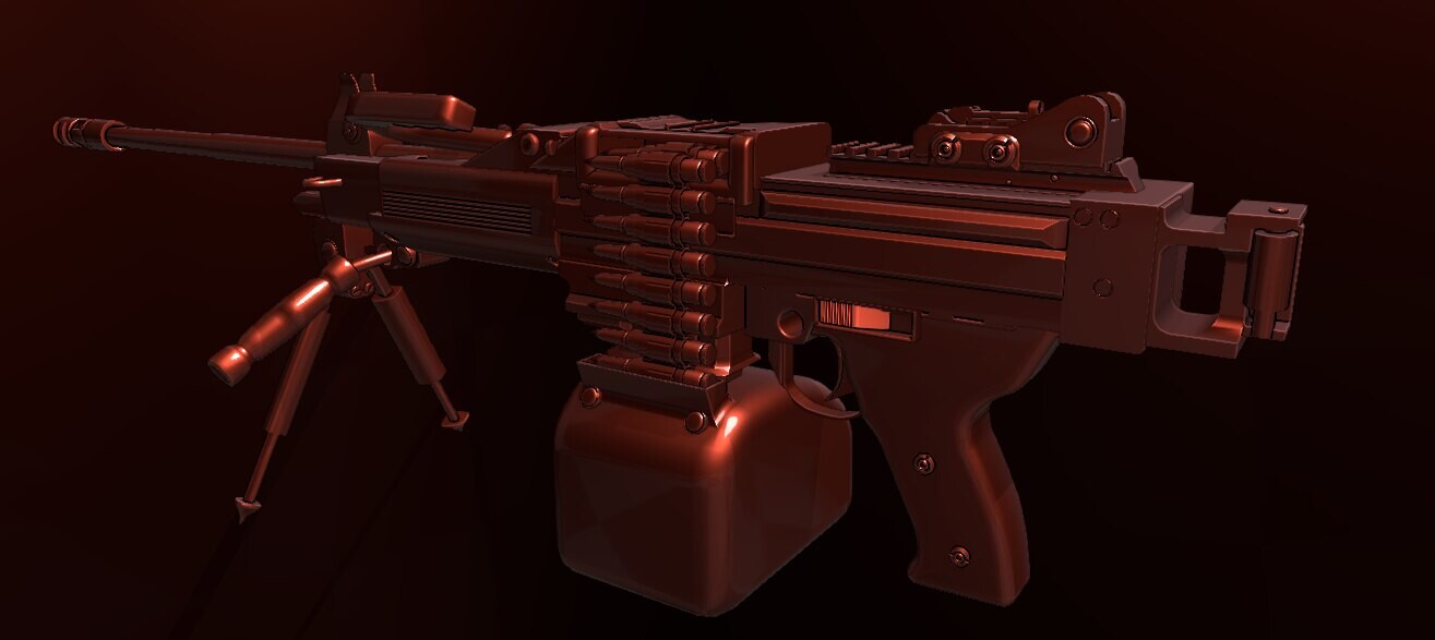 ArtStation - negev gun