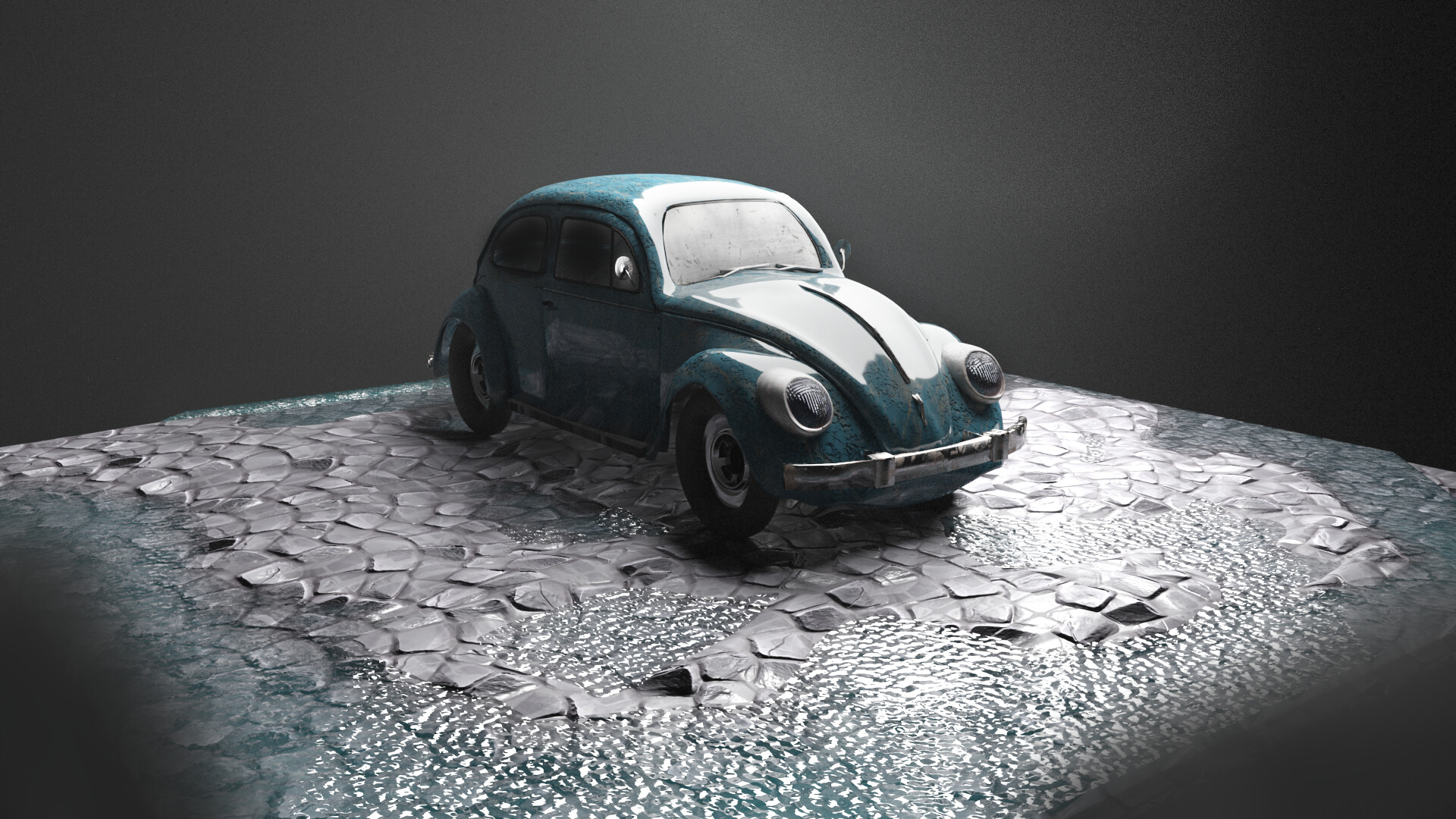 ArtStation - Volkswagen Beetle - Retro Car