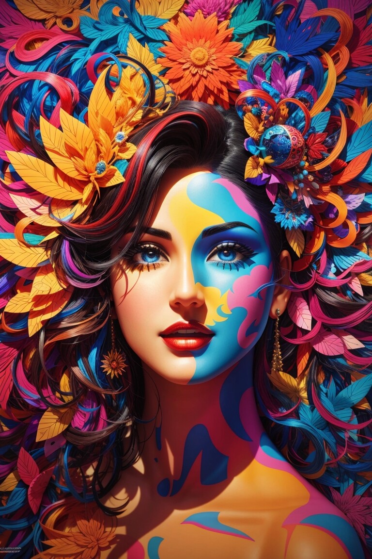 ArtStation - Rainbow Disorder - Sunny Leone