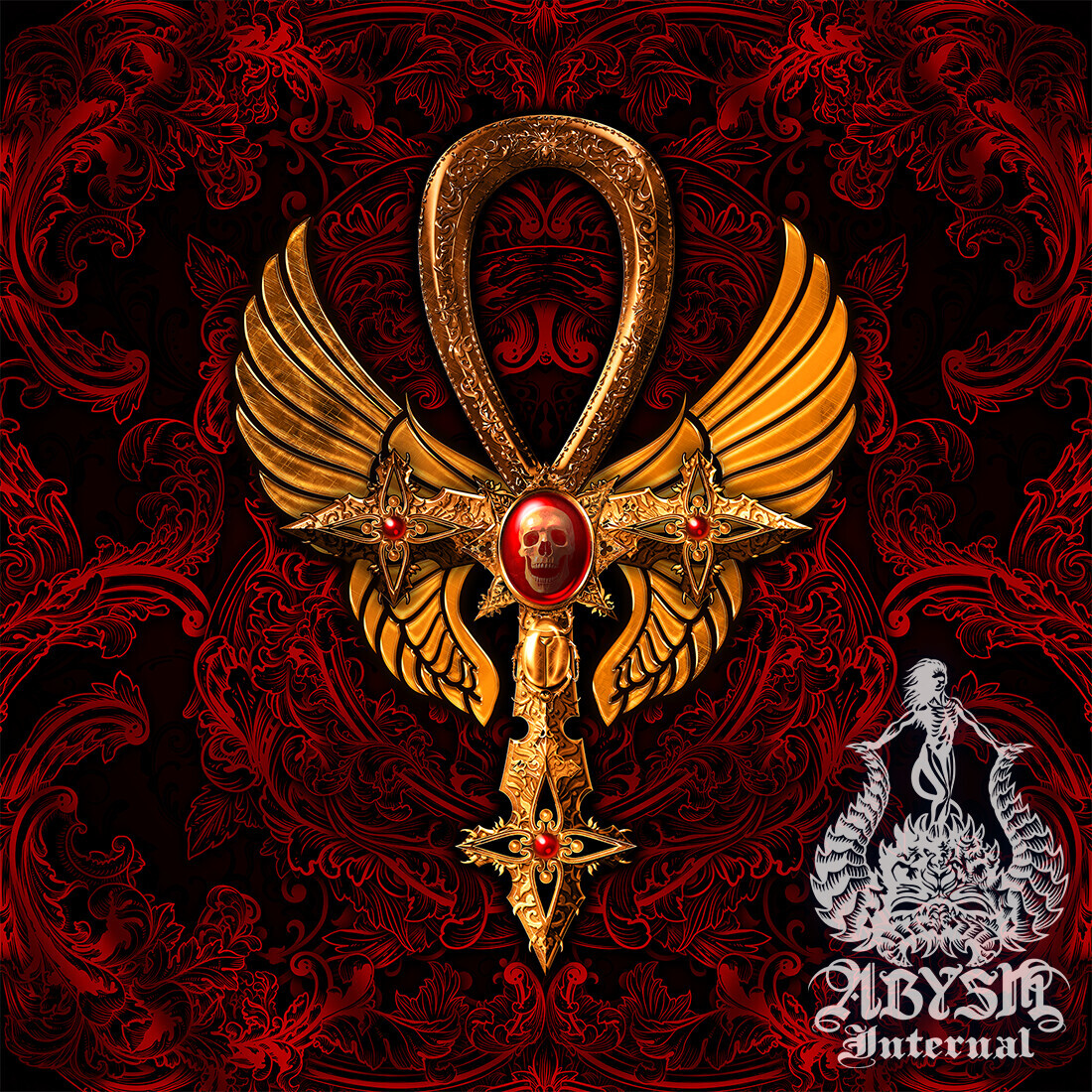 Gothic Ankh Wallpaper