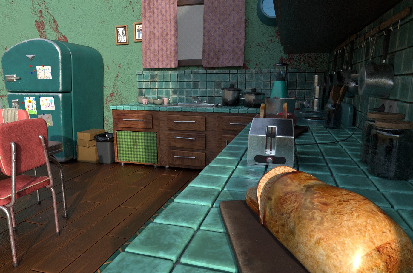 ArtStation - Texturing Kitchen