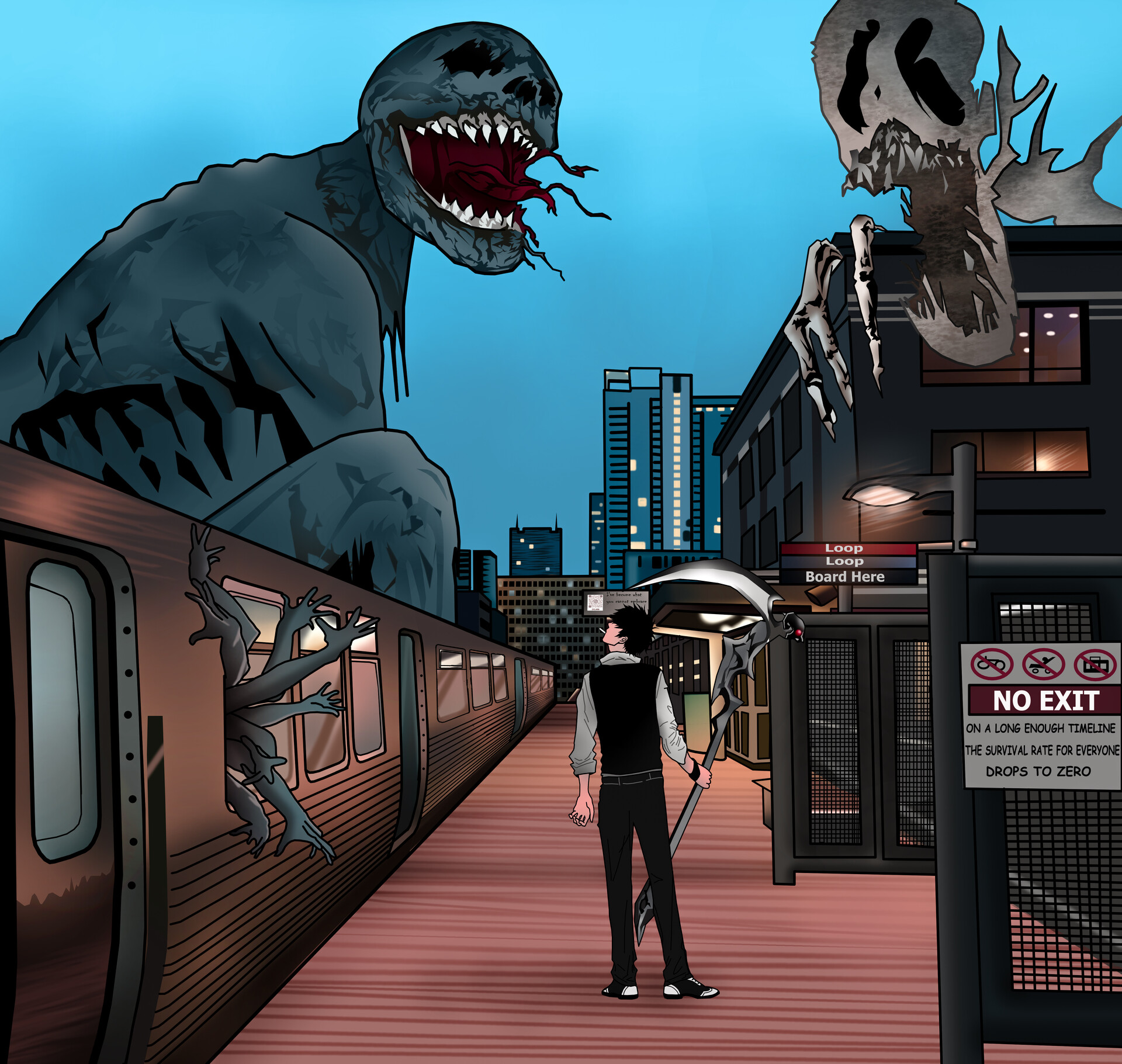 ArtStation - Horror Halloween Artwork