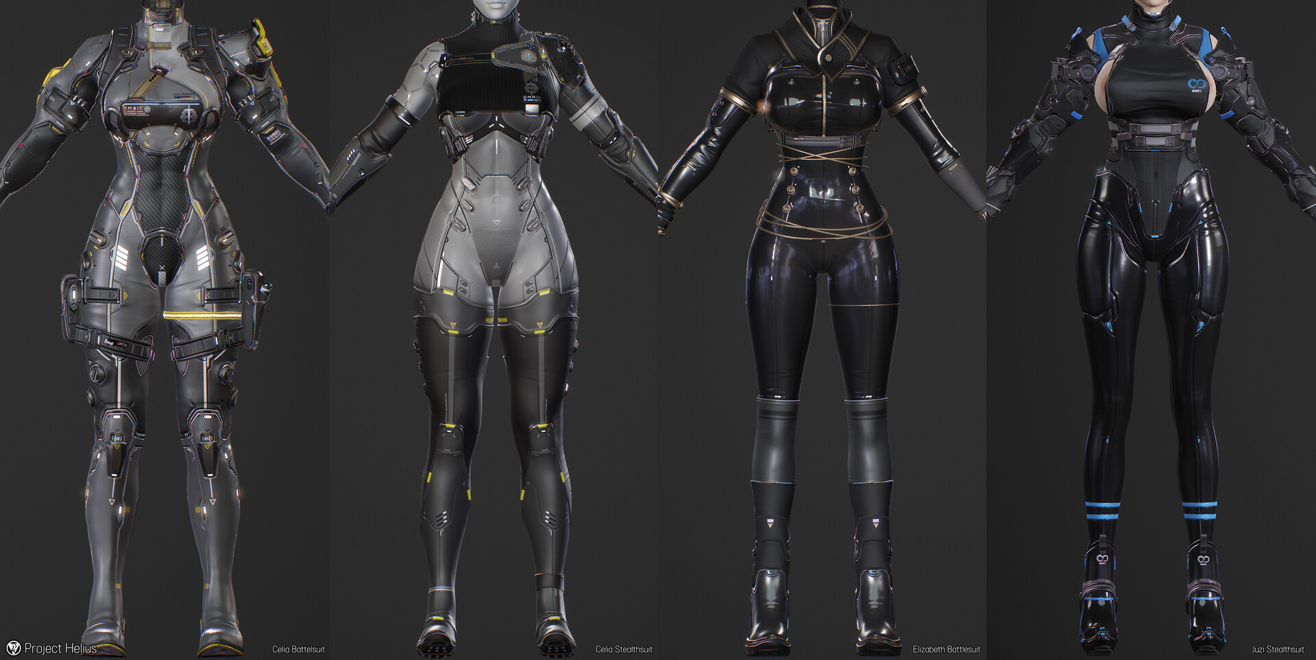 Bspined - Project Helius BodySuit work