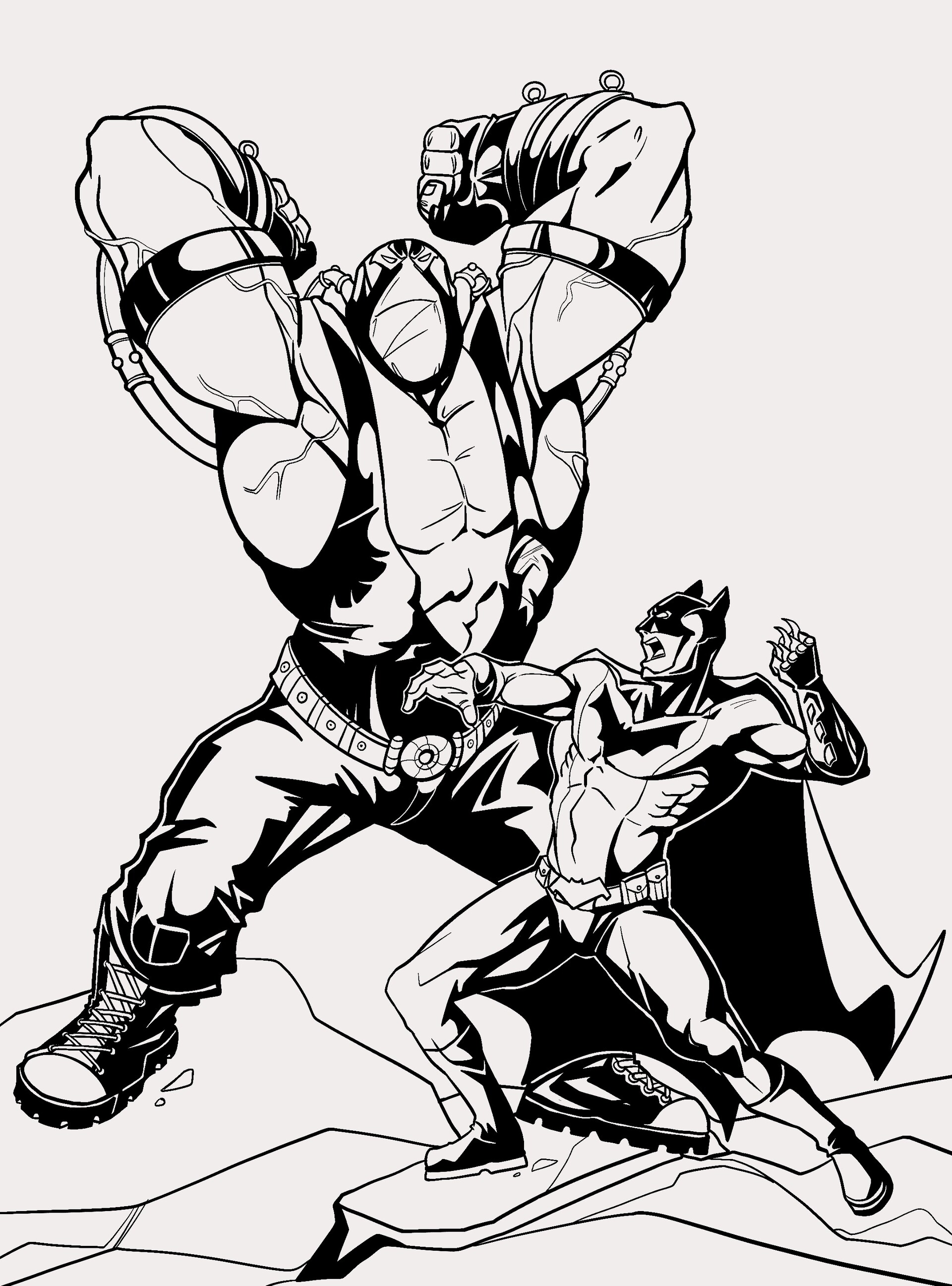 bane batman coloring pages