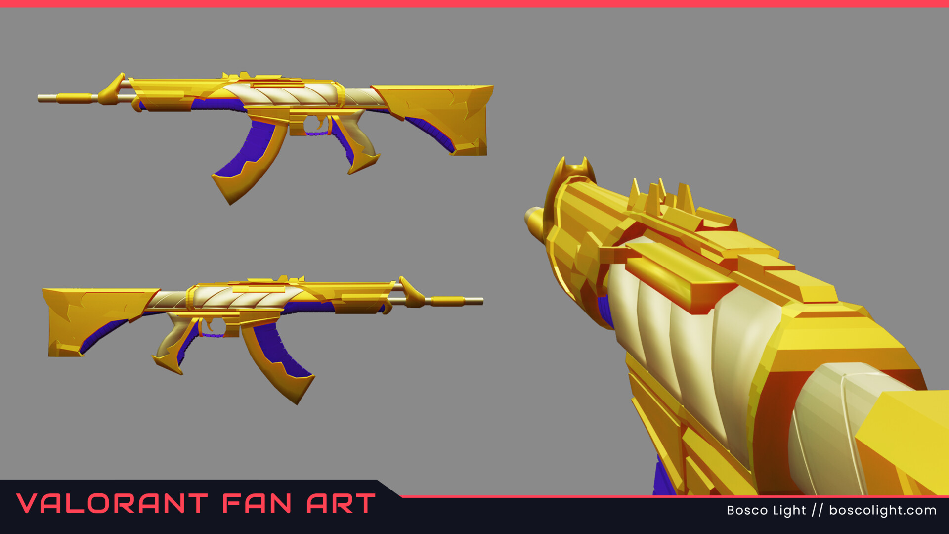 ArtStation - Valorant - Shurima Vandal 3D (Fan Concept Art)