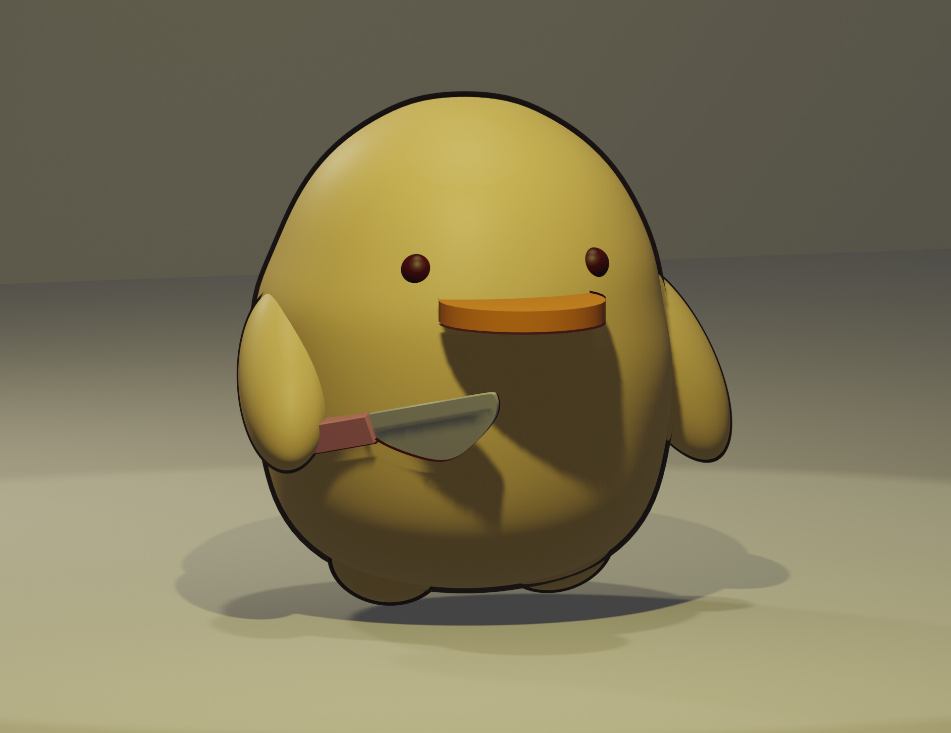 ArtStation - duck with a knife
