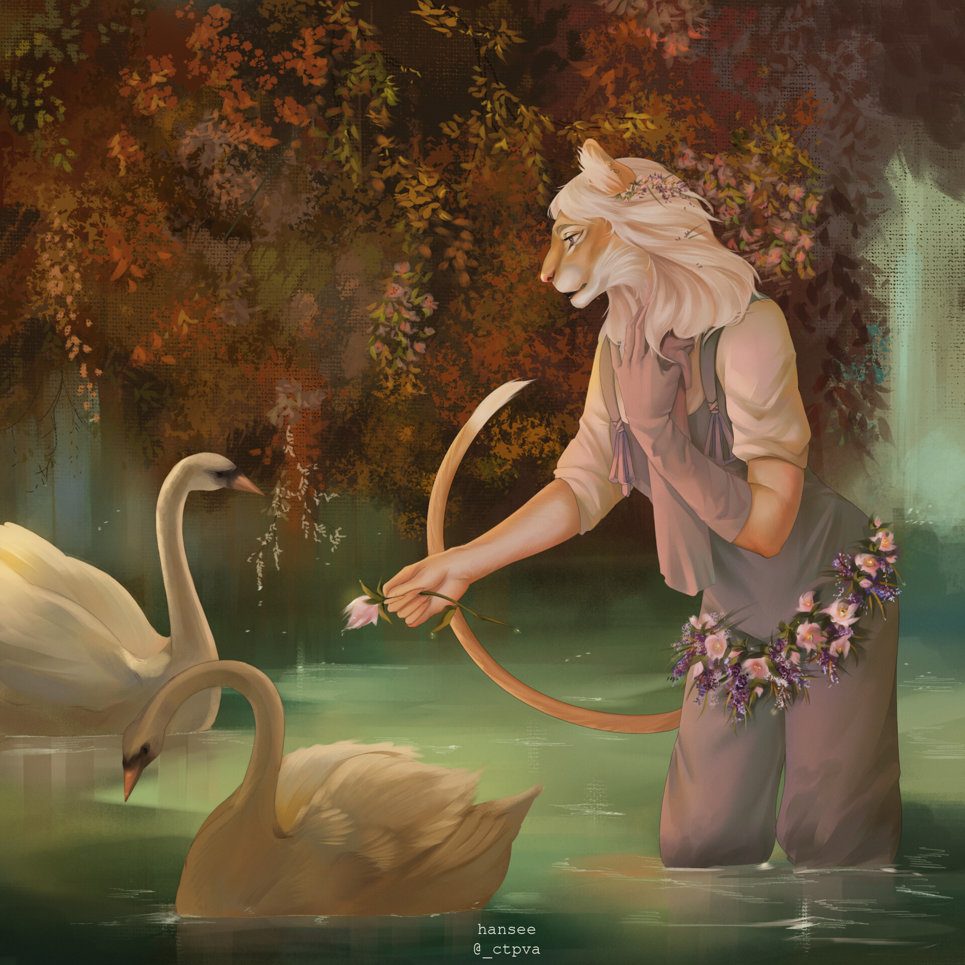 ArtStation - swan lake_