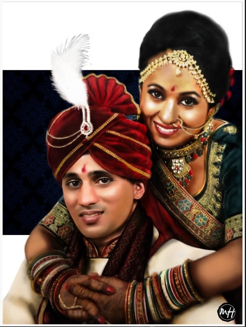 ArtStation - Indian Traditional Wedding Final Painting