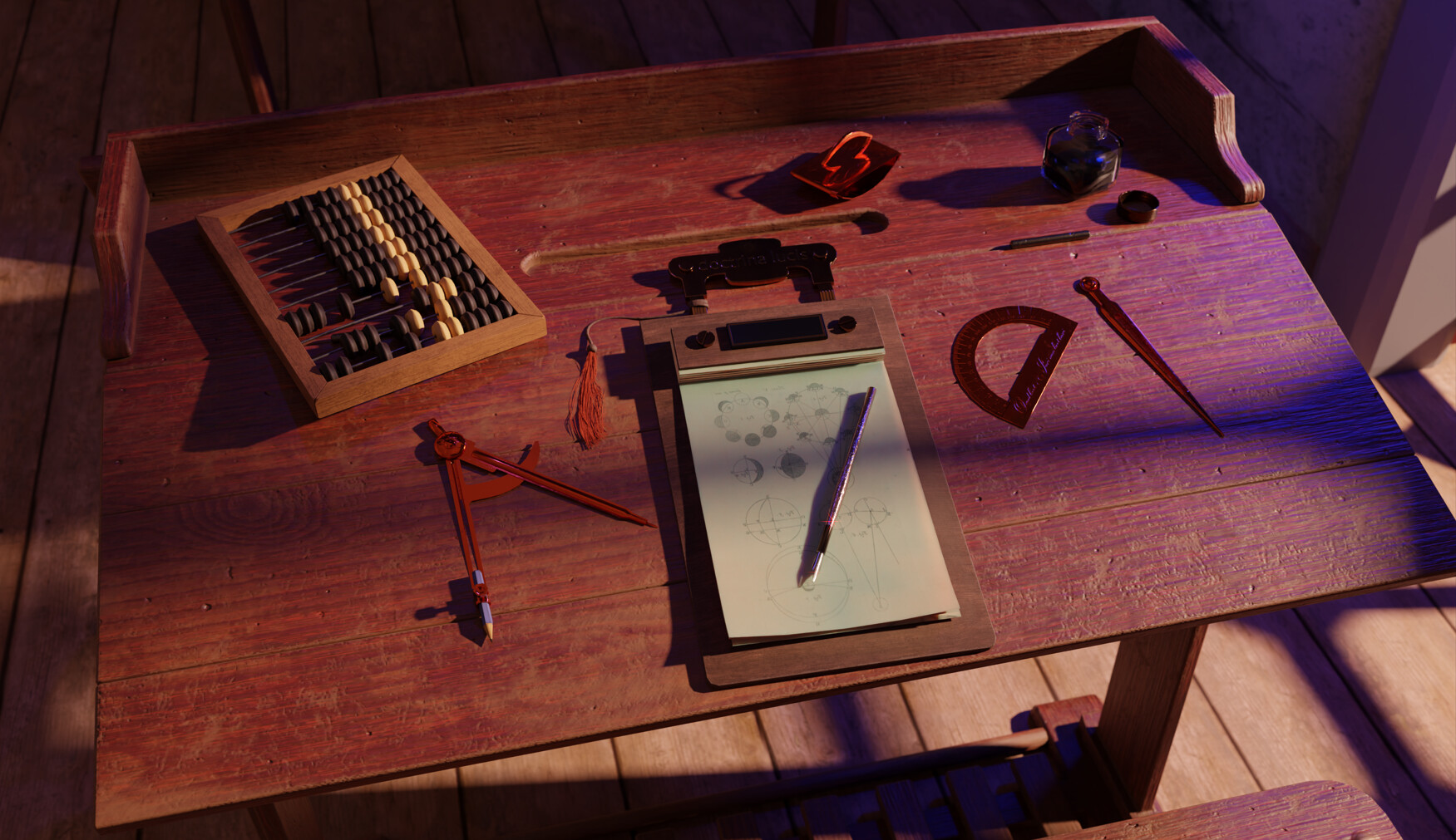 ArtStation - School desk