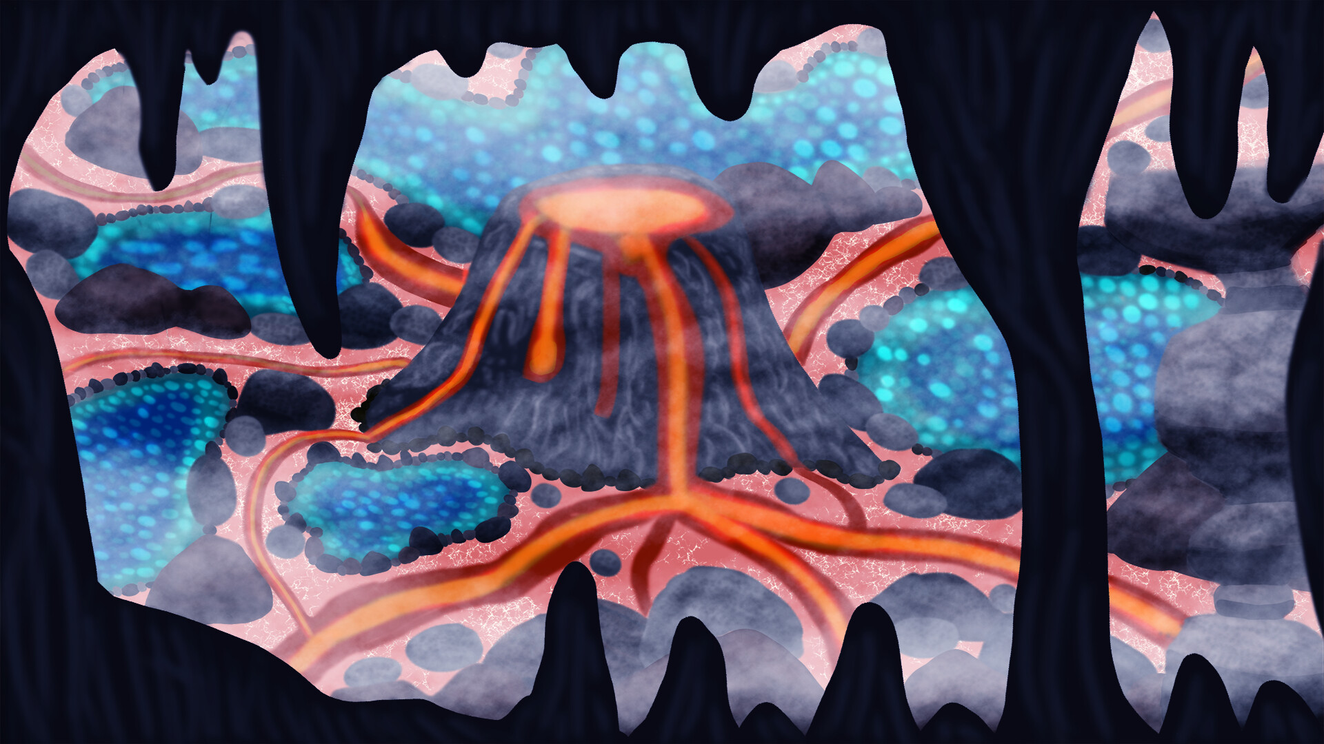 ArtStation - Entrance to Volcano Lair