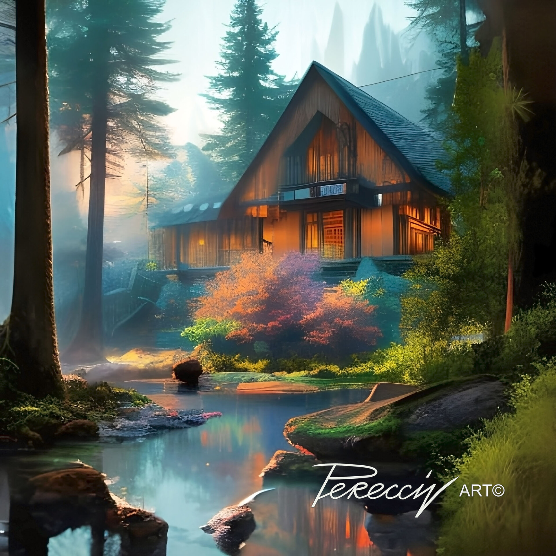 ArtStation - House in the forest - 202309173.
