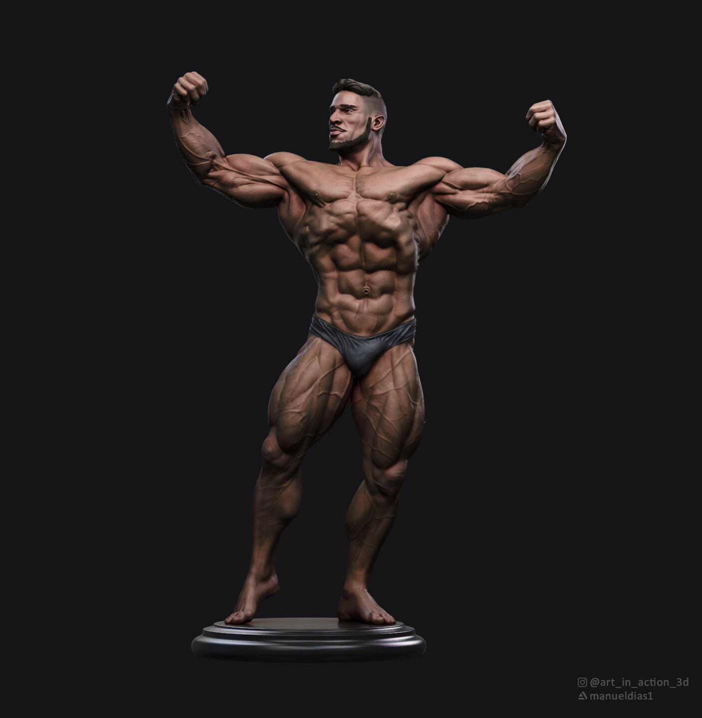 ArtStation - Brazilian bodybuilder Ramon Dino