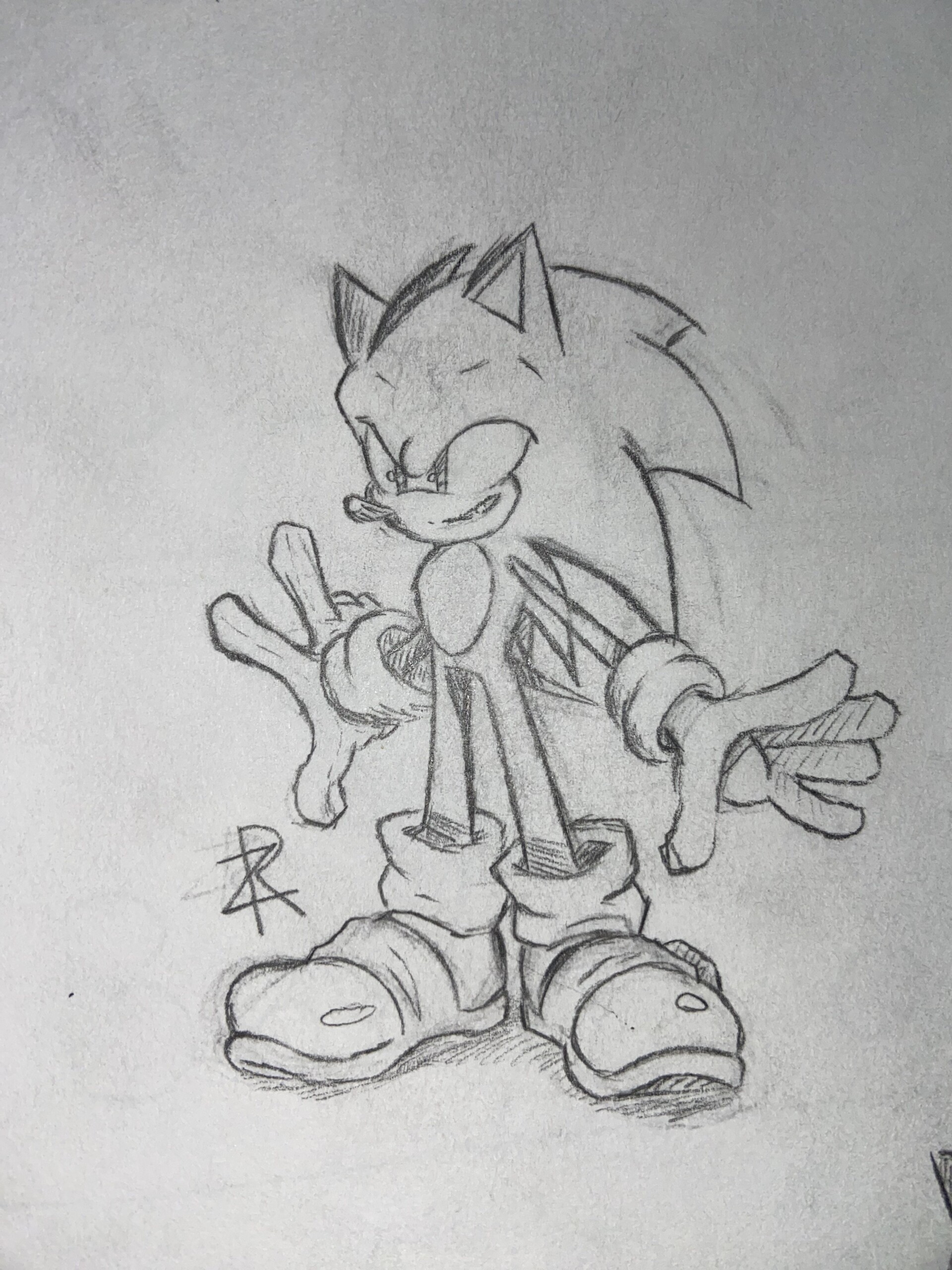 ArtStation - Sonic sketch